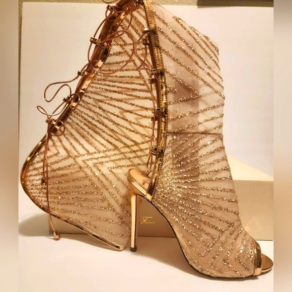 Shoes | Rose Gold Tieup Thighs High Boots | Poshmark